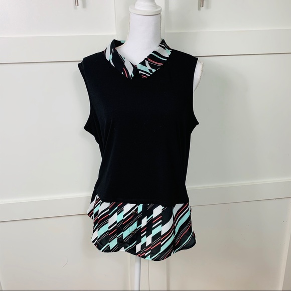 Tops | Preppy Blouse And Sweater Combo | Poshmark